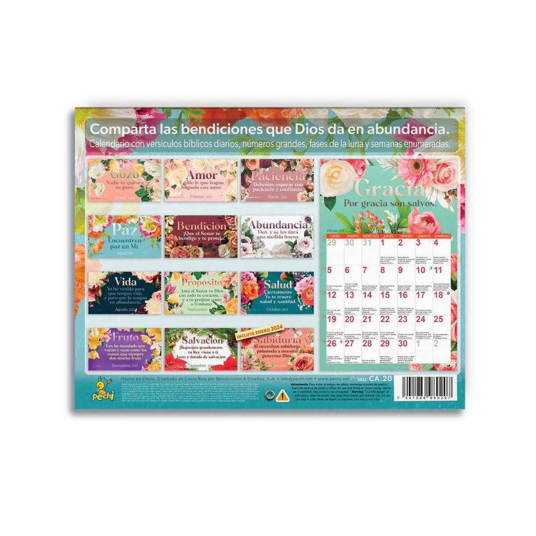 Calendario Pechi 2023 Bendiciones